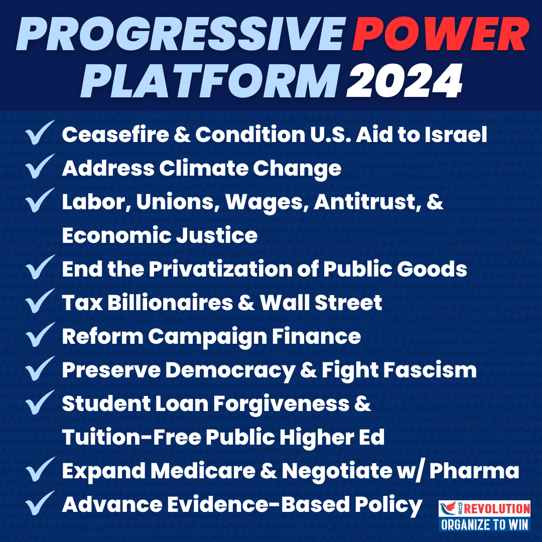 SIGN ON NOW: 2024 Progressive Power Platform at the Democratic ...