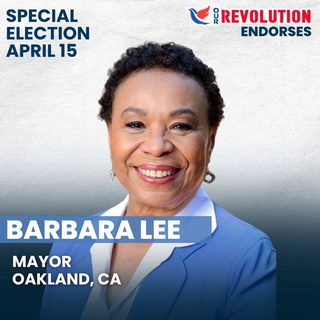 BARBARA LEE MAYOR OAKLAND CA - Our Revolution