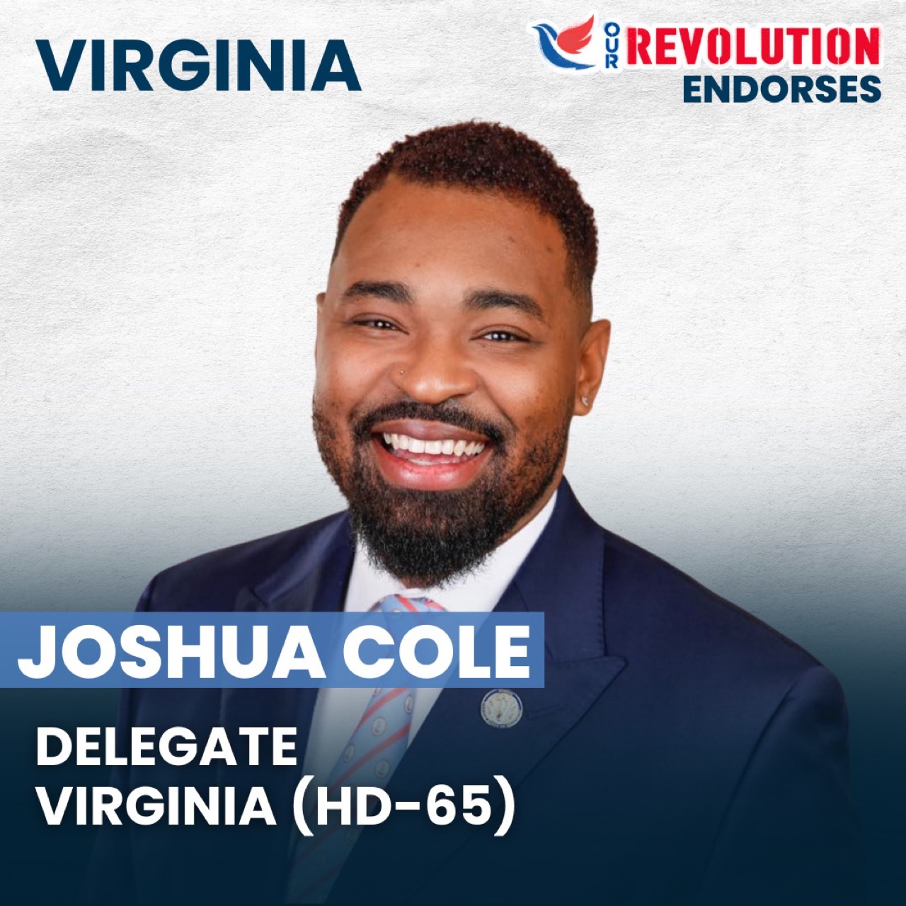 Joshua Cole DELEGATE VIRGINIA HD-65 - Our Revolution