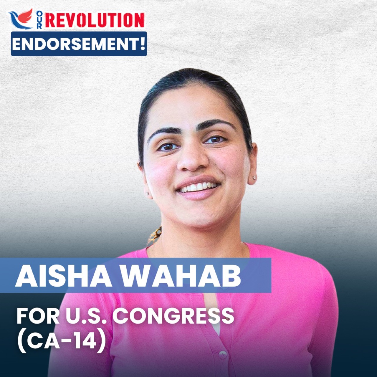 Aisha Wahab for Congress (CA-14) - Our Revolution